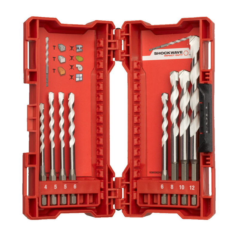 MULTI MATERIAL DRILL BIT SET 8pc - UPAT