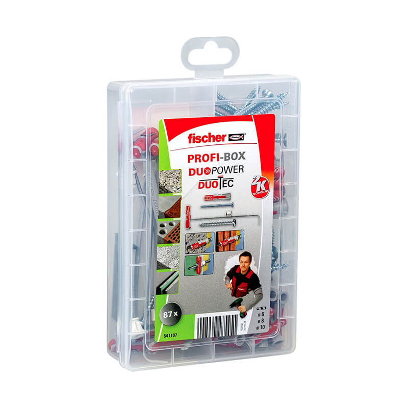 fischer DuoPower + DuoTec Profi-Box - 87 pieces - UPAT